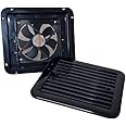 Marvix 12V Extractor Air Vent Side Ventilation Fan Black Electric ...