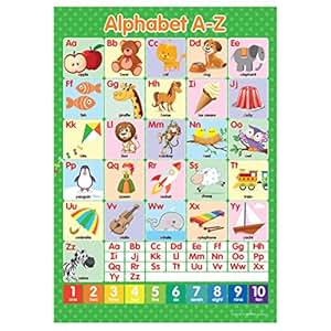 A3 Alphabet ABC's A-Z Educational Poster Revision for English: Amazon ...