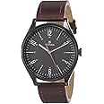 Titan Men's Minimalist Zen Analog Watch Black: Sleek Leather Strap with ...