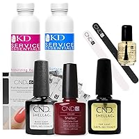 CND SHELLAC Starter Kit - Top, Base, Essenstial + Color - Cake Pop, 500 ...