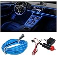 AutoBizarre Blue Color 5 Meters Car Interior Decoration Cold Light Line ...