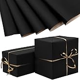 VGOODALL Gift Wrapping Paper Roll, 10m Black Kraft Sheets for Wedding ...