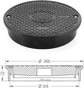 K + M Kanaldeckel DN315/315mm Schachtdeckel 7,5T KG Rohr ...