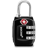 DOCOSS-116 Metal TSA Locks for Luggage, Number Lock for Bag 4 Digit ...