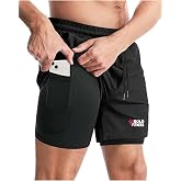 Buy PROSHARX 2 in 1 Active Dual Shorts with Inner Tights Layer | Men's ...