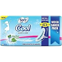 Buy Sofy Cool Super Extra Long+ Sanitary Pads - 44 Pieces (Pack of 1 ...