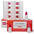 Just Herbs Ayurvedic Lipstick Micro-mini Kit | Kit of 8 Matte Lipsticks ...