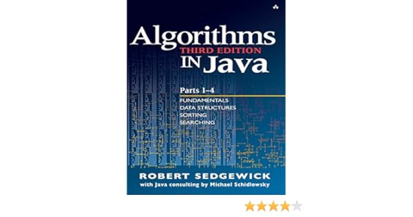 ALGORITHMS IN JAVA PARTS 1-4 BY ROBERT SEDGEWICK PDF