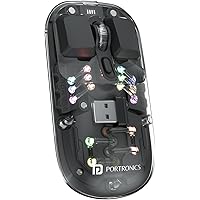 Amazon.in: Buy Portronics Toad 8 Transparent Wireless Bluetooth Mouse ...