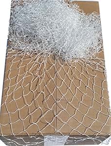 30x30mm Mesh Polypropylene Netting 1mm String White 4.2m x 1m: Amazon ...