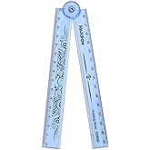Liquidraw 30cm Folding Ruler Foldable Ruler School Stationery (Clear ...