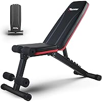 ACTIVEWEIGHT Foldable Adjustable Weight Bench | 90 Degree, Incline, Decline, Flat | Pre ...