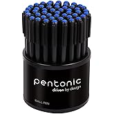 Pentonic 0.7mm Ball Pen | Vibrant Multicolor Body | Blue Ink, Pack of ...