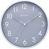 Titan Silent Sweep Battery Powered Grey Round Dial Unisex Analog ...