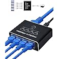 Switch Ethernet 1 a 4 1000 Mbps,LAN Splitter Gigabit de 4 Puertos ...