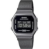 Casio Unisex-Adult Vintage B650WB-1BDF Black Digital Dial Black ...