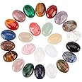 PandaHall 25 Stk. 25 Stile ovale natürliche & synthetische Edelstein ...