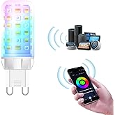 I-SHUNFA Wi-Fi RGBCW Smart G9 LED Bulbs,Compatible with Alexa/Google ...