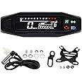 KAOLALI Motorcycle Speedometer, Waterproof Tachometer 12000 RPM ...