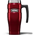 Thermos Stainless King Red Travel Mug (470ml), Reusable Insulated ...