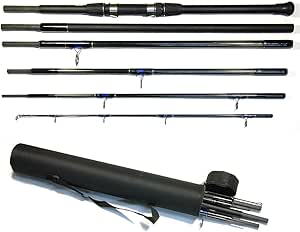 Bison 13' 4-8oz 6 Section Travel Beachcaster Surf Sea Fishing Rod with ...