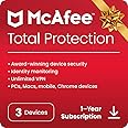 McAfee Total Protection 2024 | 3 Devices | Antivirus Internet Security Software | Unlimited VPN ...