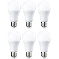 Amazon Basics Lot de 6 ampoules LED Culot Edison à vis E27 10 W (équivalent 75 W) Blanc froid ...