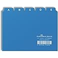 Durable A6 Index Card Set | Includes Printed A-Z Tabs | Blue | Made of ...