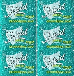 Shield Soap Aqua 4 Pack 115g x 6 Packs: Amazon.co.uk: Beauty