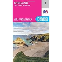 Shetland – Unst, Yell & Fetlar Map | Herma Ness | Ordnance Survey | OS ...