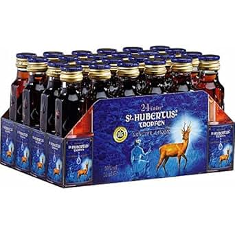 St.Hubertus-Tropfen Kräuterlikör, 24er Pack, 24 x 20 ml: Amazon.de ...