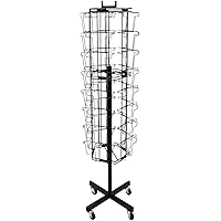 Display Stands C5 Portrait Rotating Floor Stand (40 pockets) in Black ...