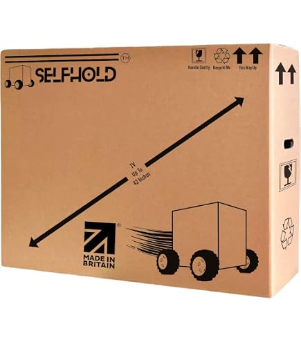 Flat Screen Tv Uboxes TV Moving Box Fits Up To 70\" Adjustable Box For ...