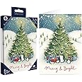 Tom Smith Pack 10 Charity Christmas Cards Penguin Tree Design Made UK ...