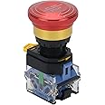 Emergency Stop Button 10 Amp 22mm Latching Push Button Switch, Aluminum ...