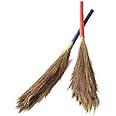 Tausif Creation Regular Phool Jharu (Soft Natural Broom) 2 Pc Grass ...