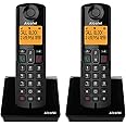 ALCATEL S280 Dúo - Teléfono Inalámbrico DECT - Diseño Compacto - Gran ...