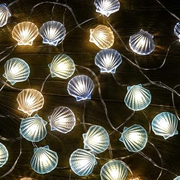 Led String Light Ocean Themed Fairy Starfish Sea Shell Lighting ...