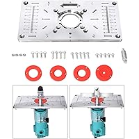 Aluminum Router Table Insert Plate - Trim Router Table Plate ...