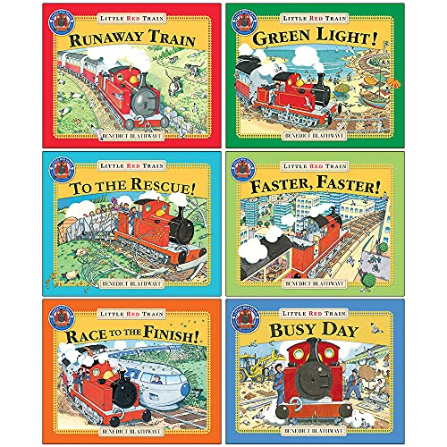 Little Red Train 6 Books Collection Set (Runaway Train, To The Rescue ...