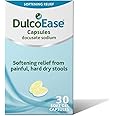 DulcoEase 100 mg Docusate Sodium Capsules - Softening Constipation Relief - Pack of 30 Soft Gel ...