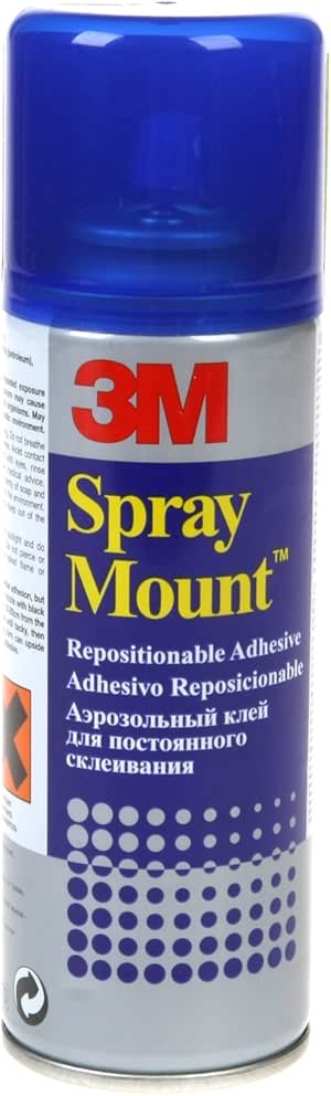 3M SprayMount Repositionable Adhesive Adhesivo Resposicionable, 200 ml ...