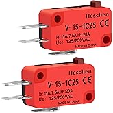 Omron Micro Limit Switch V-15-1C25 15A 125/250VAC #E66D (Pack of 2) : Amazon.in: Industrial ...