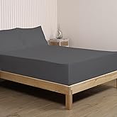 Sweave 100% Pure Cotton Double Fitted Sheet - 40 CM Deep, Luxurious ...