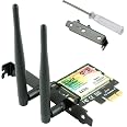 Ubit WLAN Karte PCIe WiFi 6 Bluetooth 5.2,Intel AX200 Chip,Max 2974Mbit ...