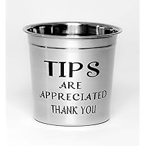 Tip Money Buckets Bliss By Home Glass Tips Jar For Money, Tip Box For
