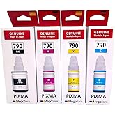 Canon GI 790 Ink Bottles B/C/Y/M Combo Compatible with PIXMA G1000 ...