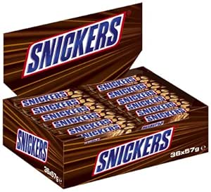 Snickers Riegel, 32er Pack (32 x 57 g Riegel): Amazon.de: Lebensmittel ...