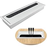 HASTHIP® Rectangular Wire Cable Hole Cover with Dust-Proof Brush ...