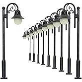 Evemodel LYM21 10pcs Model Railway Train Lamp Post Street Lights N TT ...